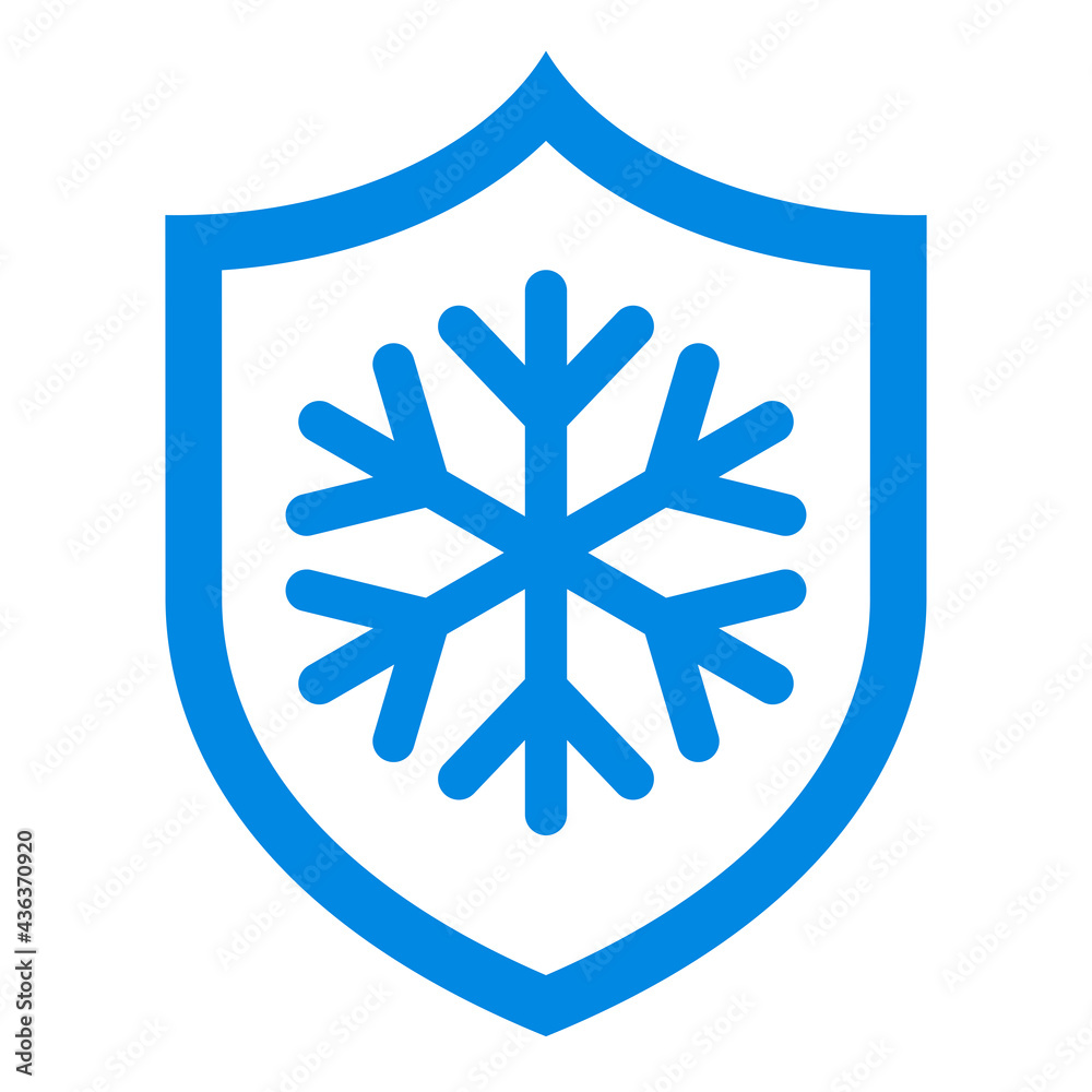 Frost protection vector icon Stock Vector | Adobe Stock