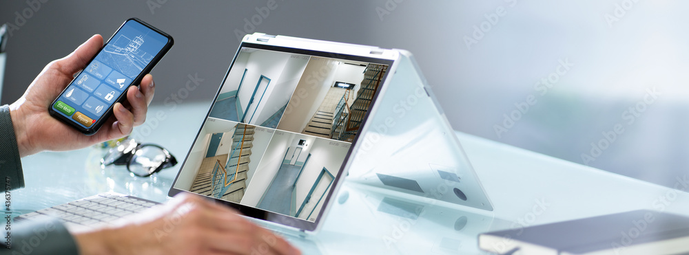 Monitoring CCTV Security Camera Video Stock Photo | Adobe Stock