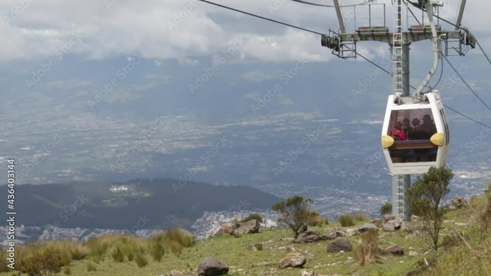 Teleférico de Quito desde las alturas con una vista espectacular de la ...