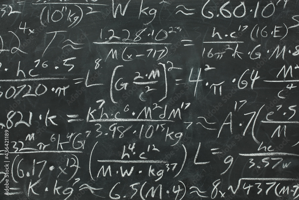 Chalkboard With Math