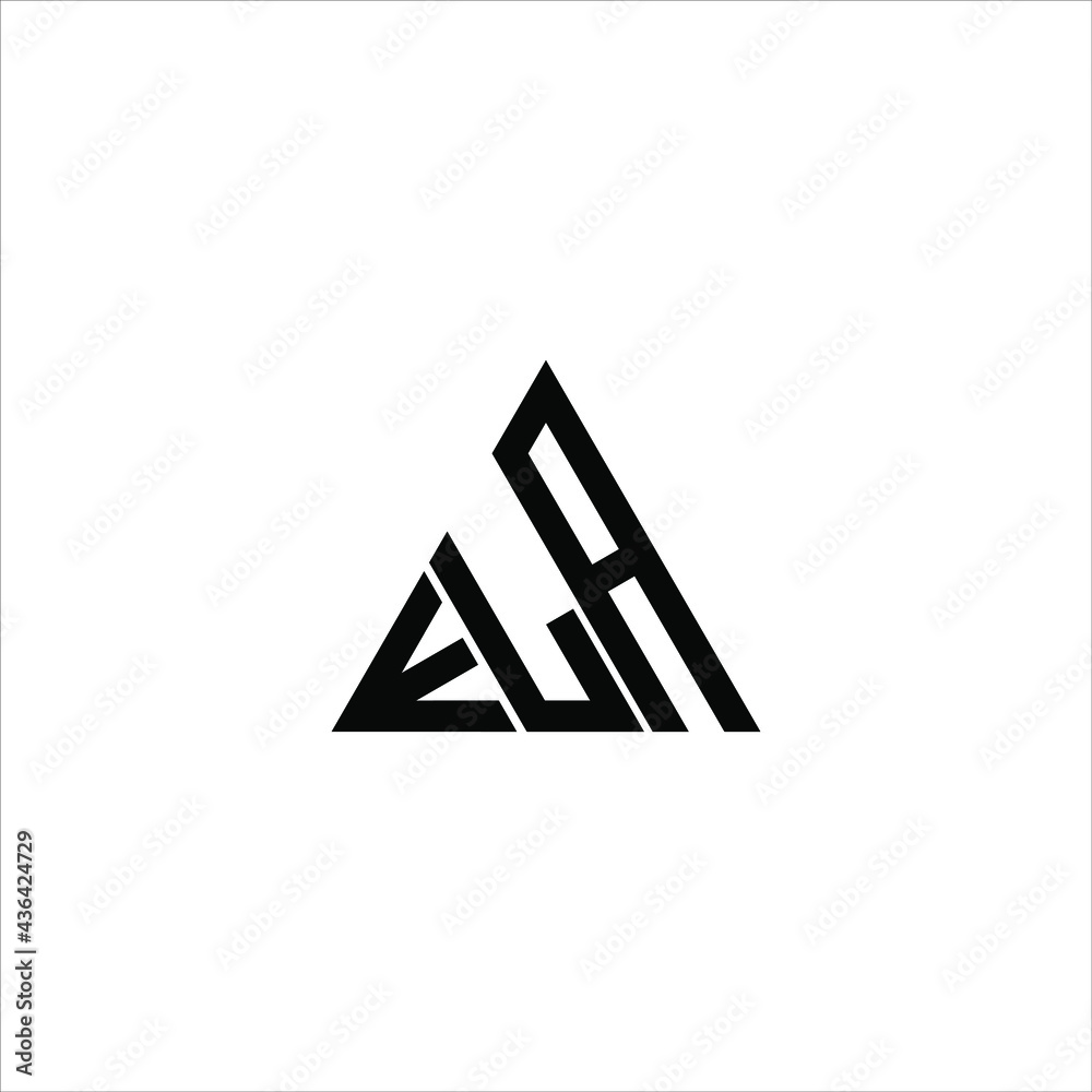 E L A letter logo abstract creative design. E L A unique design Stock ...