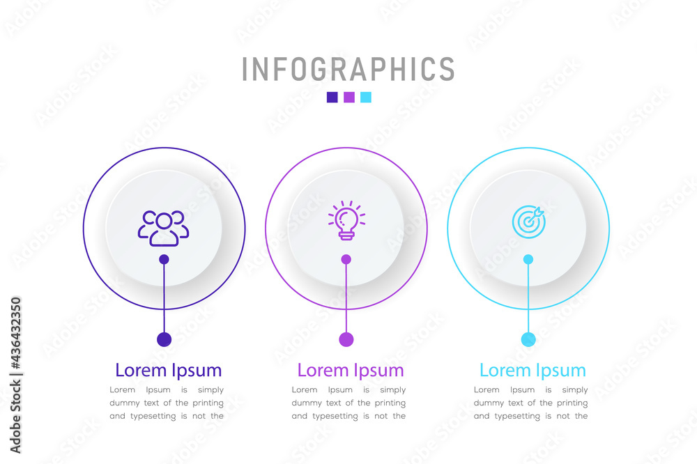 Business data visualization. Process chart. Abstract elements of graph ...