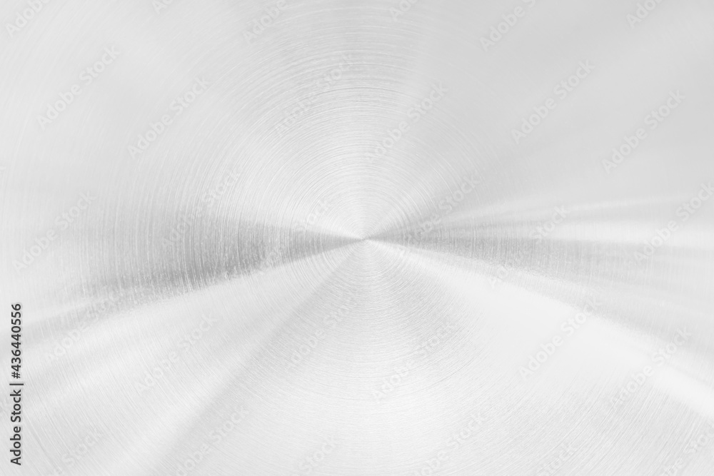 White grey background of metal glitter texture in circle shape overlap ...