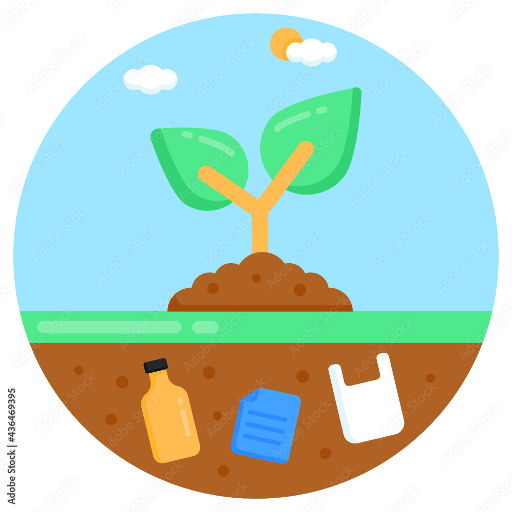 Soil Pollution Stock Vector | Adobe Stock
