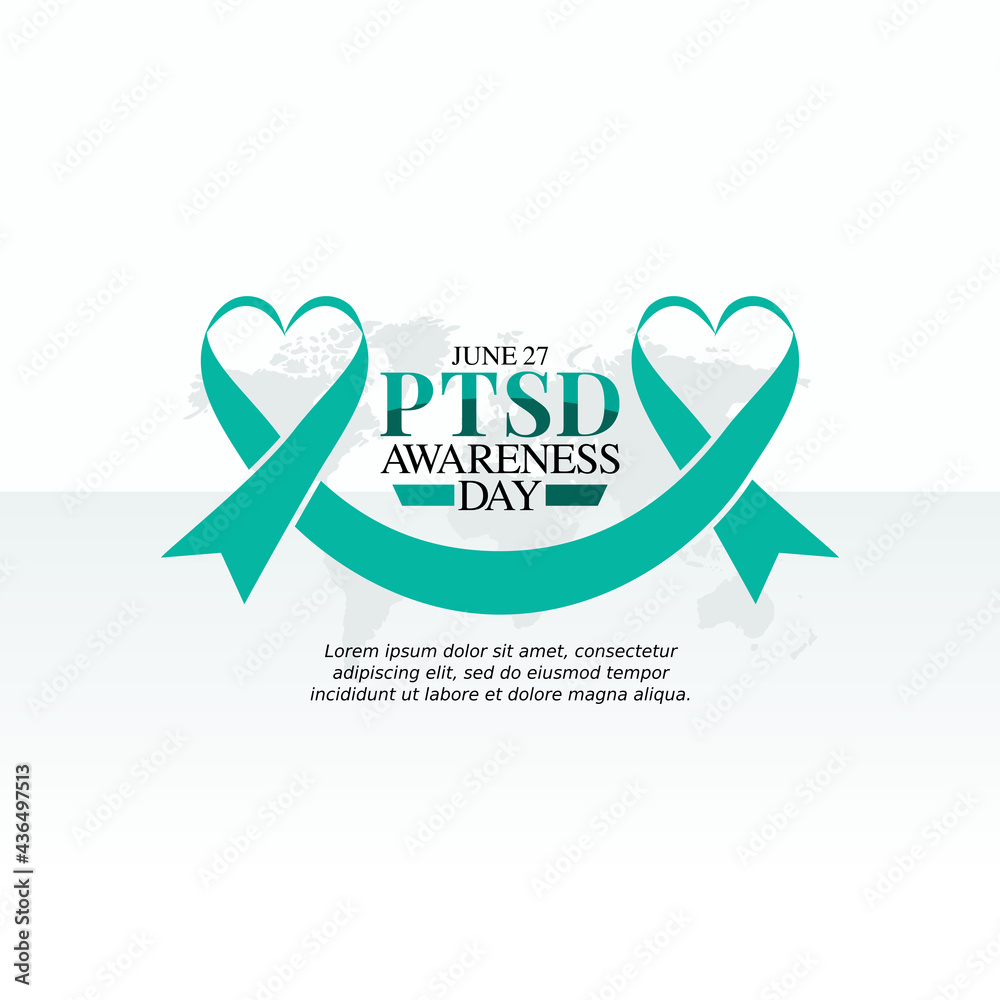 vector graphic of PTSD awareness day good for PTSD awareness day ...