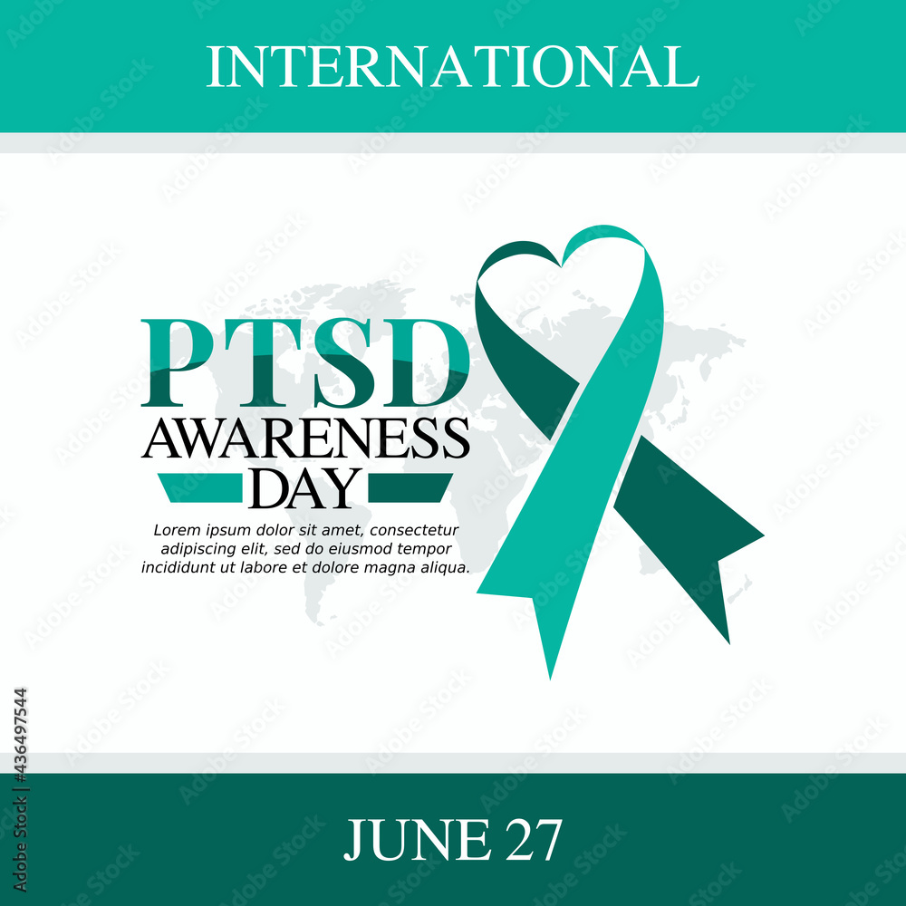 vector graphic of PTSD awareness day good for PTSD awareness day ...