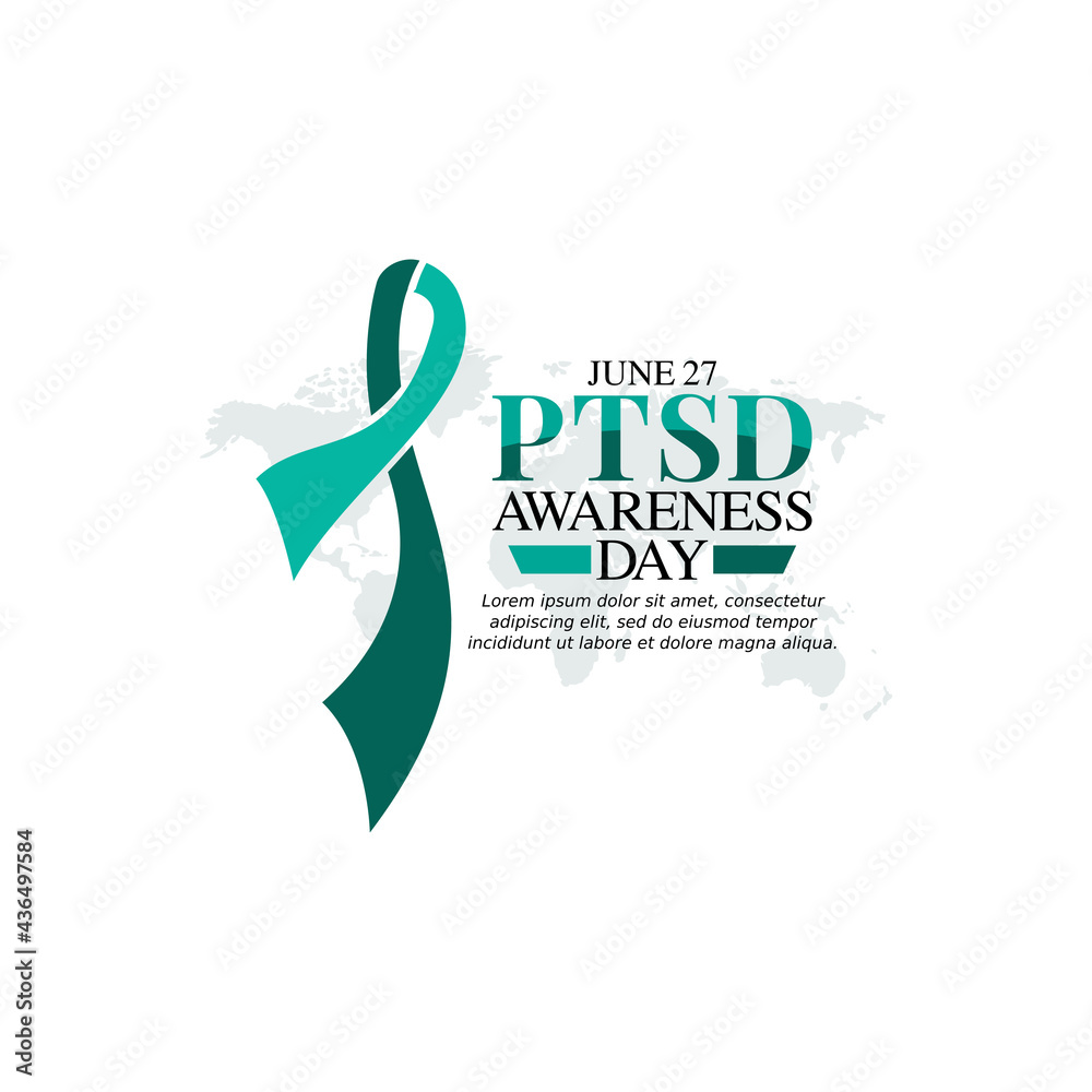 vector graphic of PTSD awareness day good for PTSD awareness day ...