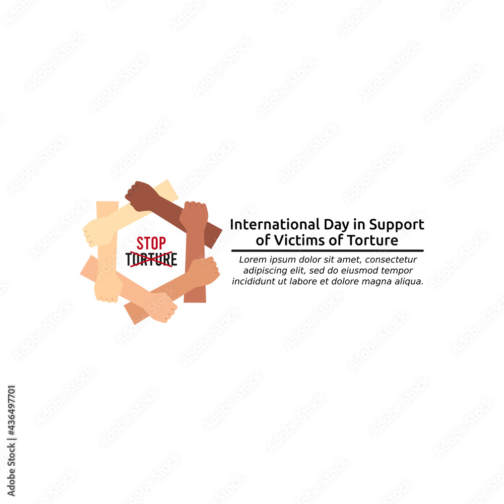 vector graphic of International Day in Support of Victims of Torture ...