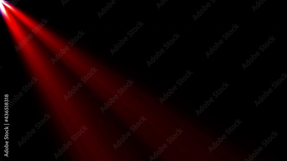 Red flare light beam effect seamless loop abstract background. 4K 3D ...