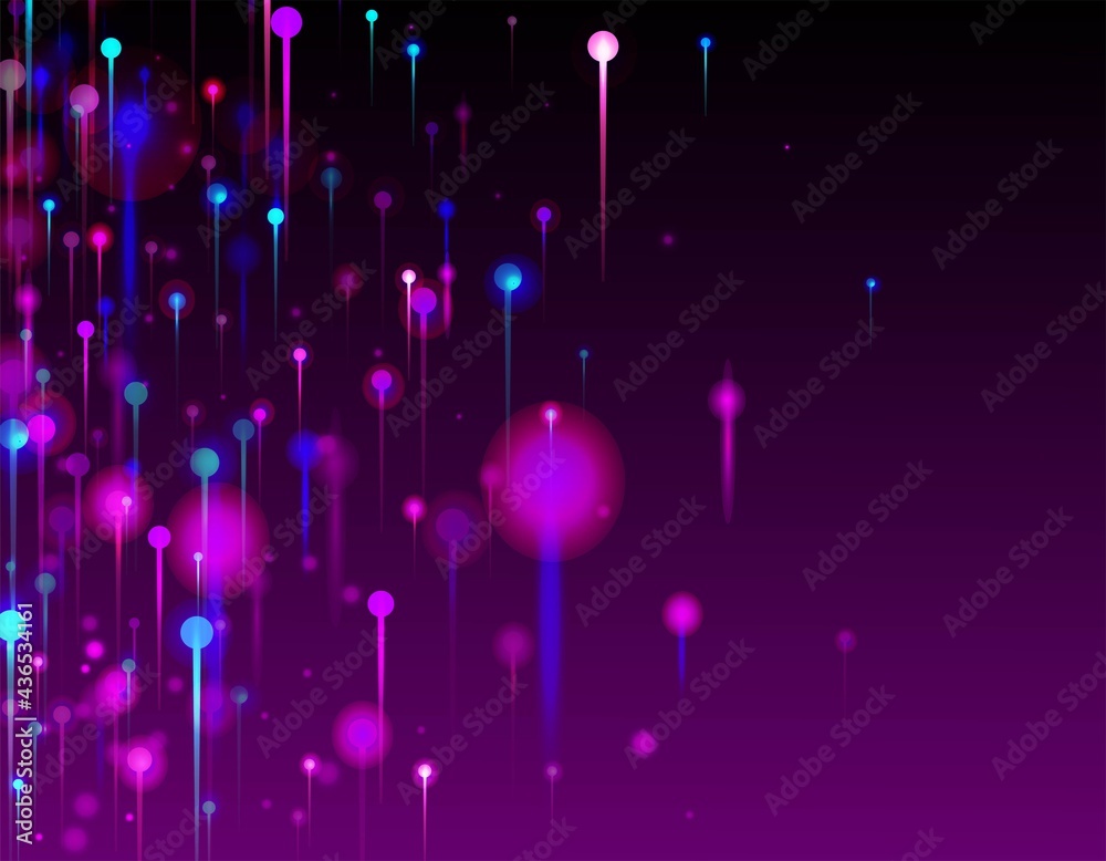 Pink Blue Purple Modern Wallpaper. Artificial Intelligence Big Data ...