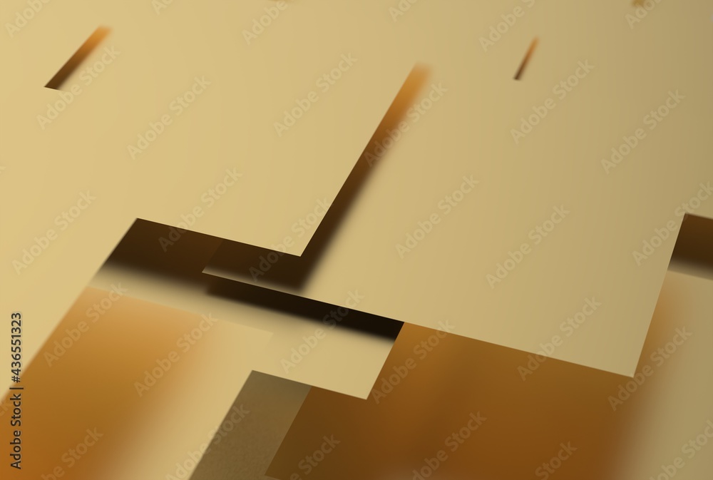 geometric shapes of gold color on a local background Stock Illustration ...