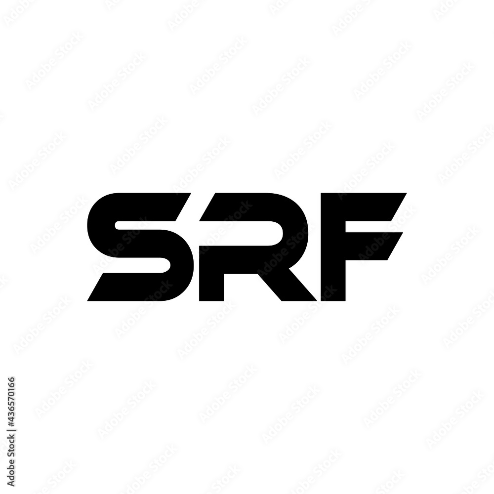 SRF letter logo design with white background in illustrator, vector ...
