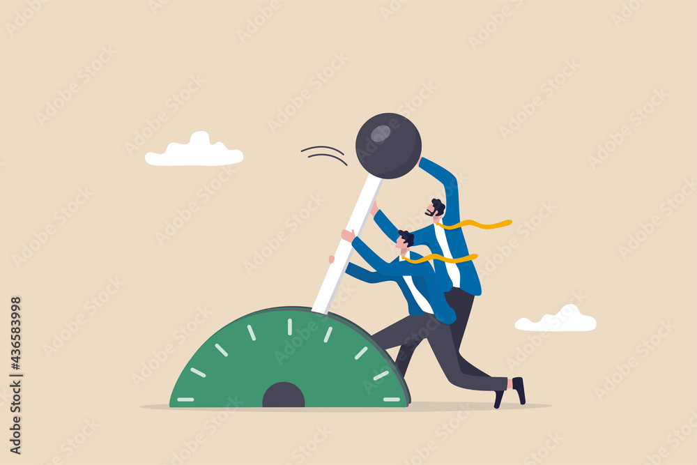 Paradigm shift technology to new business level, control or shifting ...