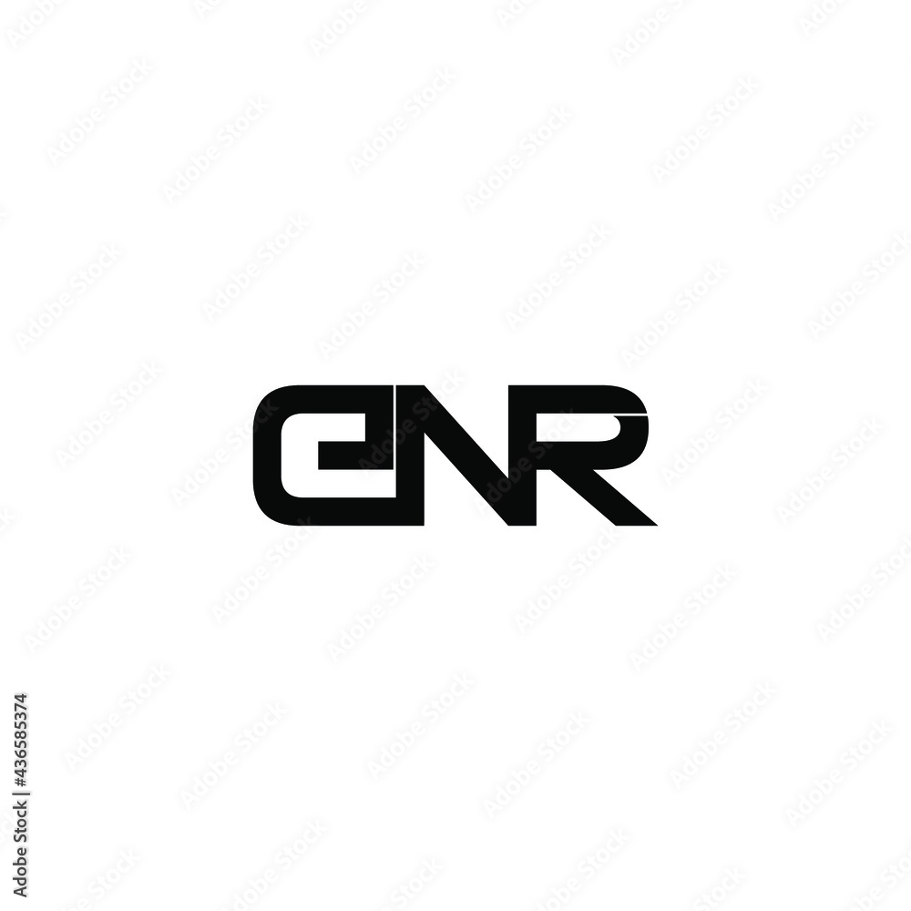 enr letter original monogram logo design Stock Vector | Adobe Stock