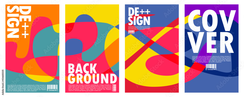 Vector Abstract Colorful Geometric and Curvy pattern background ...