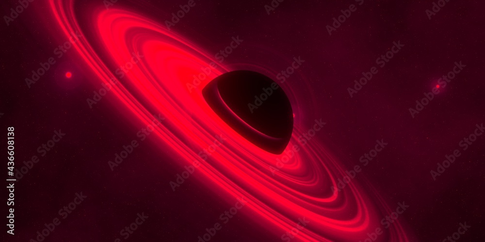 Cold nebula. Dark night sky. Dark interstellar space. 2d illustration ...