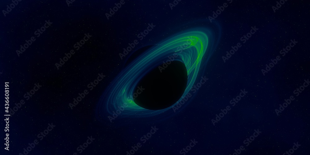 Cold nebula. Dark night sky. Dark interstellar space. 2d illustration ...
