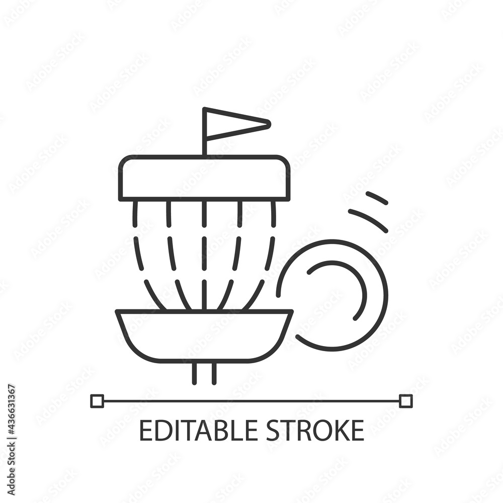 Disc Golf Basket Drawing
