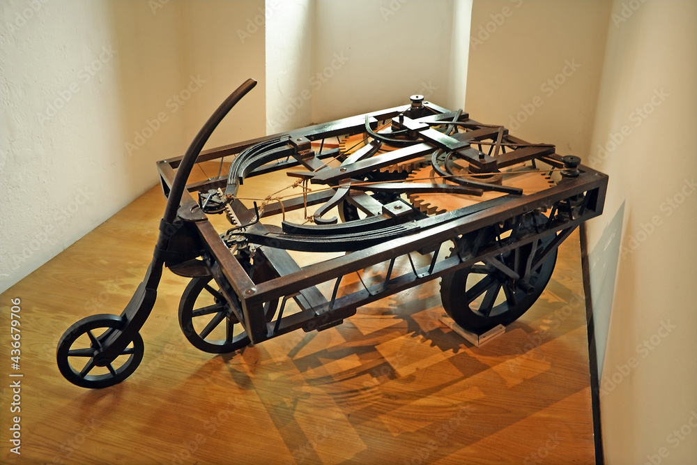 Amboise, France - Models of inventions of Leonardo in the Clos Luce ...