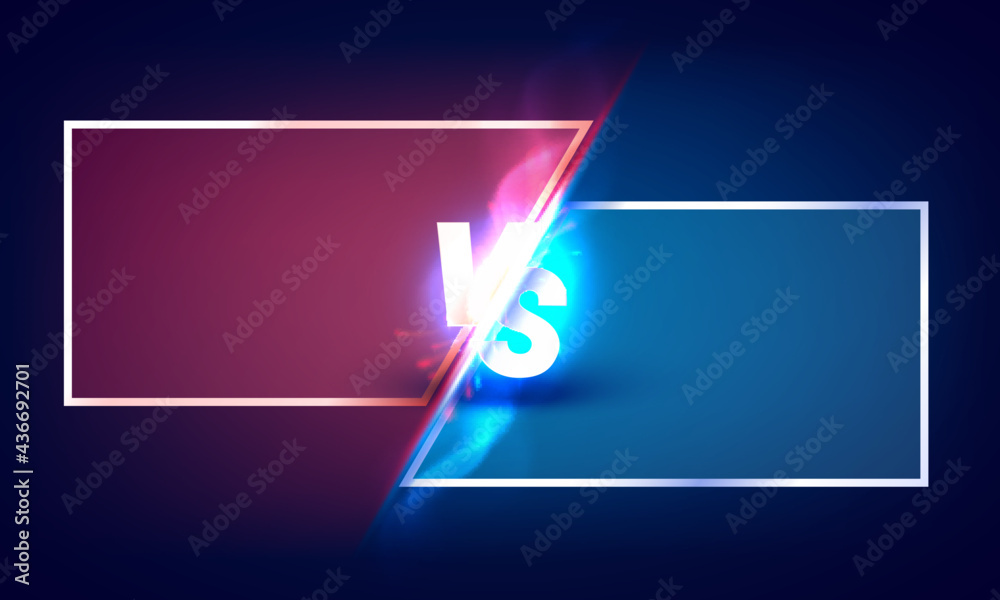 Versus game cover, banner sport vs, team concept. Vector illustration ...