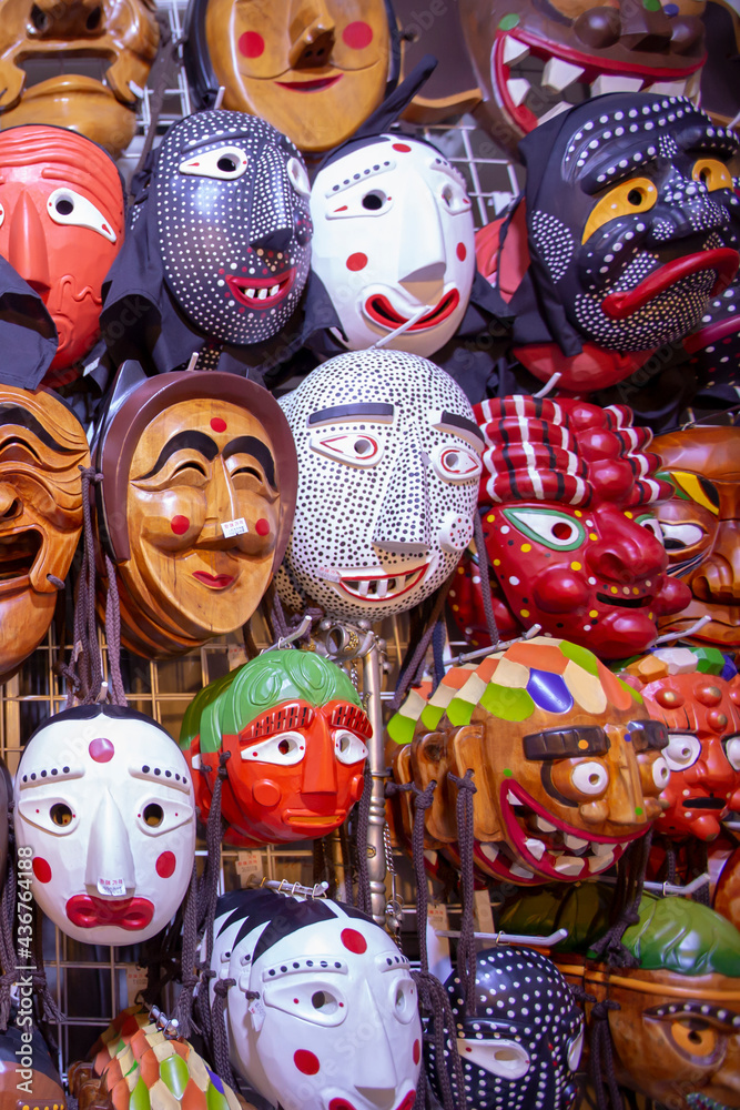Korean mask .Tal and Talchum, " Hahoe masks " ,Korean Traditional Masks ...