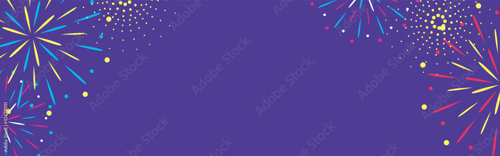 vector background with fireworks for banners, cards, flyers, social ...
