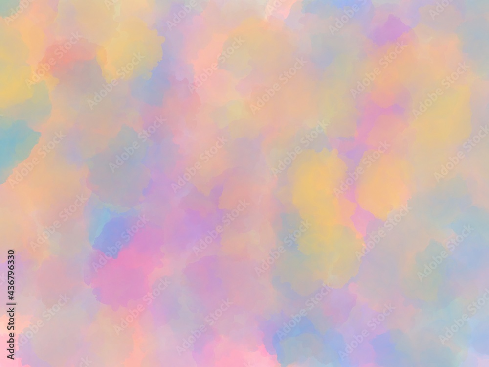 Unicorn Marble Galaxy Print Seamless pattern in repeat.Pastel clouds ...