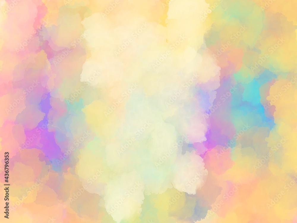 Unicorn Marble Galaxy Print Seamless pattern in repeat.Pastel clouds ...