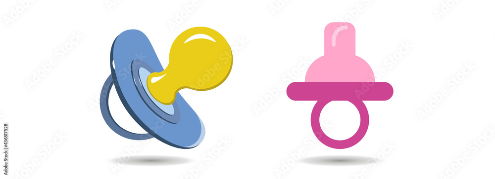 baby dummy vector clip art set. baby dummy vector clip art set. baby ...