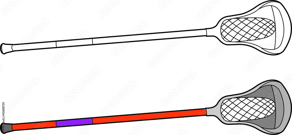 Lacrosse Sticks Drawing