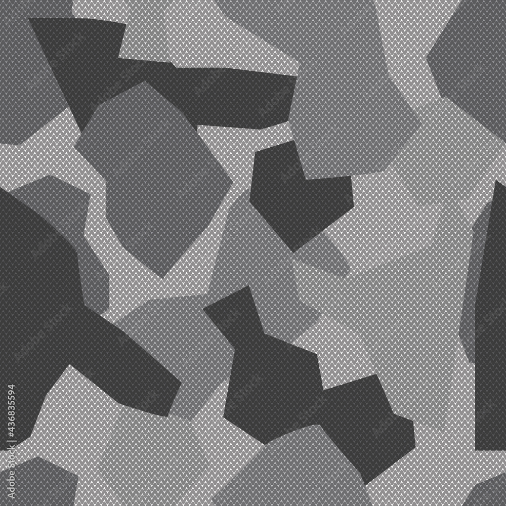 Abstract snow military colors forest texture seamless pattern ...