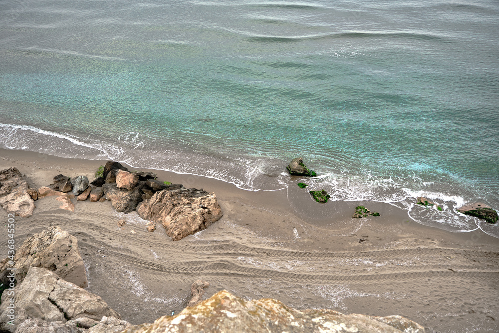 Very clean and turquoise color sea side of Marmara in Mudanya, Bursa ...