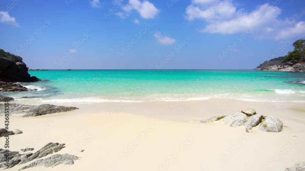 PHUKET, THAILAND. BEACH SEA. Professional Video 4K. Scene of summer ...