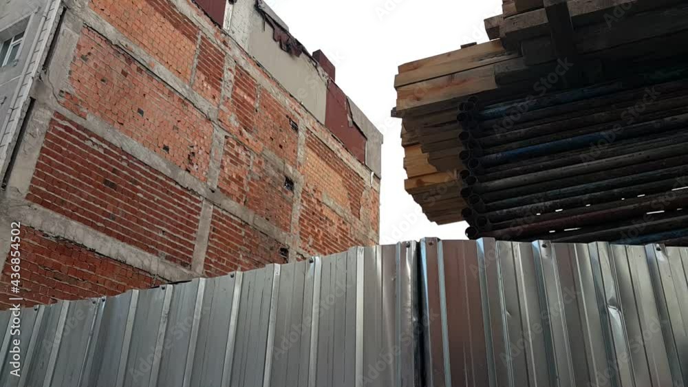 construction formwork boards Stock Video | Adobe Stock