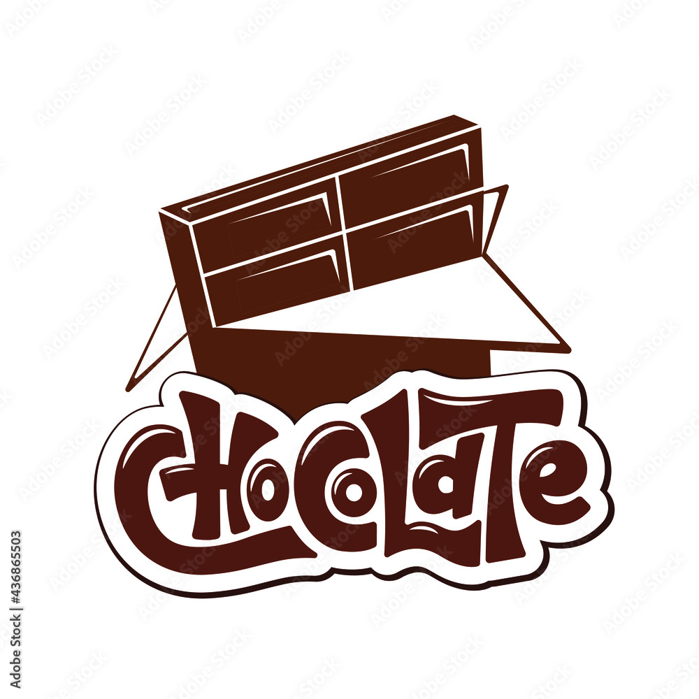 Chocolate desserts and choco candy bar icon. Vector isolated set of ...