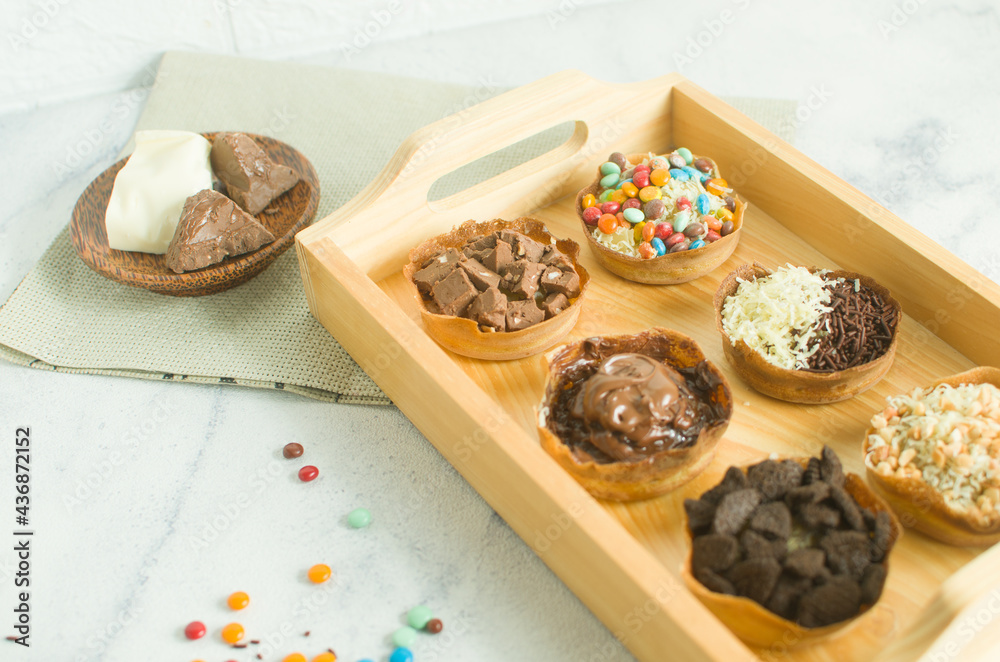 Martabak Manis is Indonesia dessert. Sweet Martabak with chocolate ...