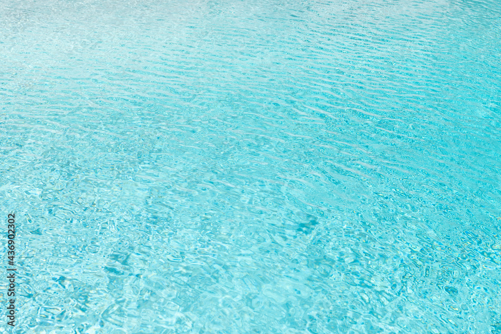 Shining abstract blue marine water background rippled surface texture ...