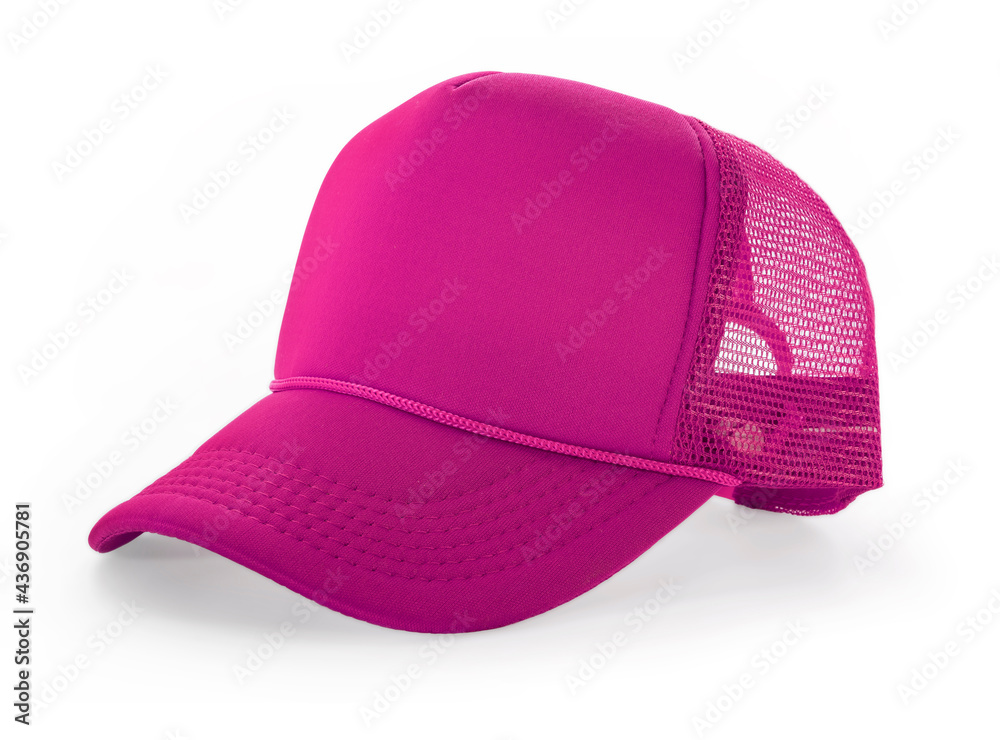 Side View Realistic Cap Mock Up In fuchsia Flash Color is a high ...