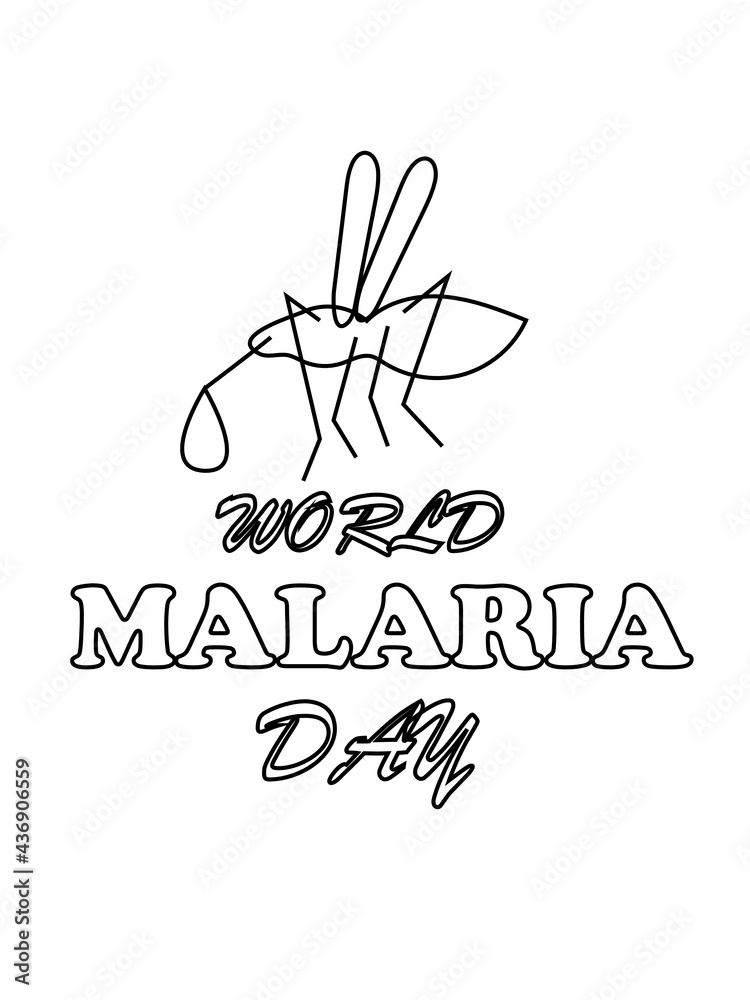 world malaria day coloring page,transparent background, เวกเตอร์สต็อก ...