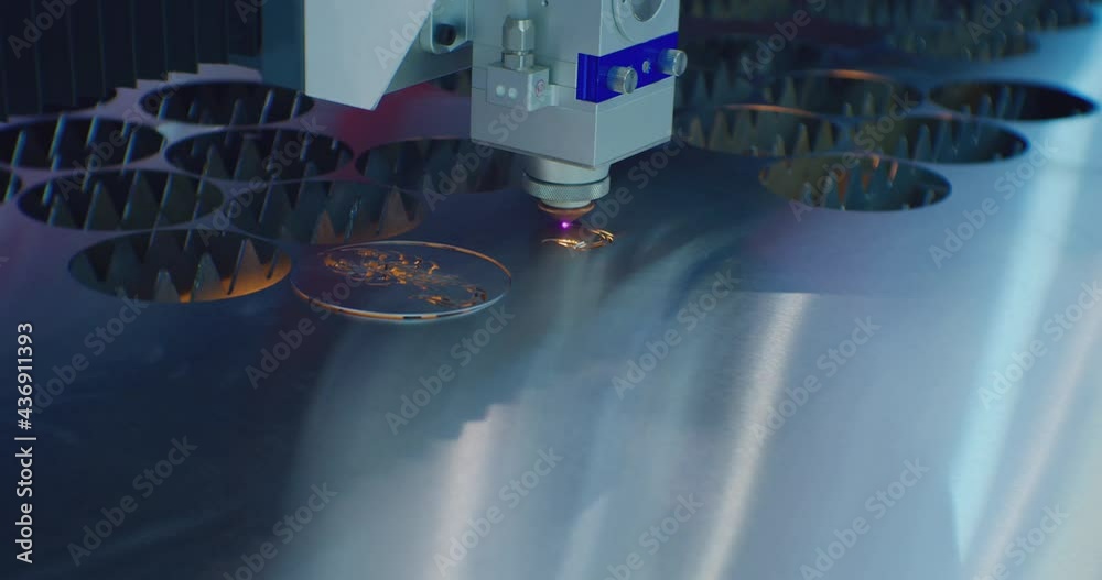 modern industrial equipment.High precision CNC laser welding metal ...