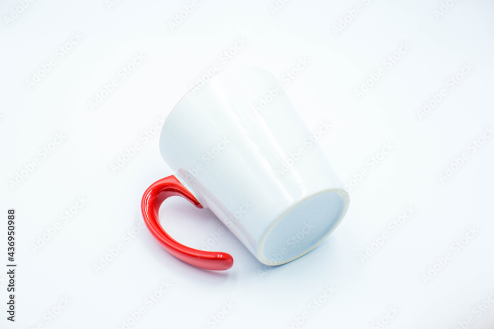 Classic white mug mockup set from different angles Stock Photo | Adobe ...