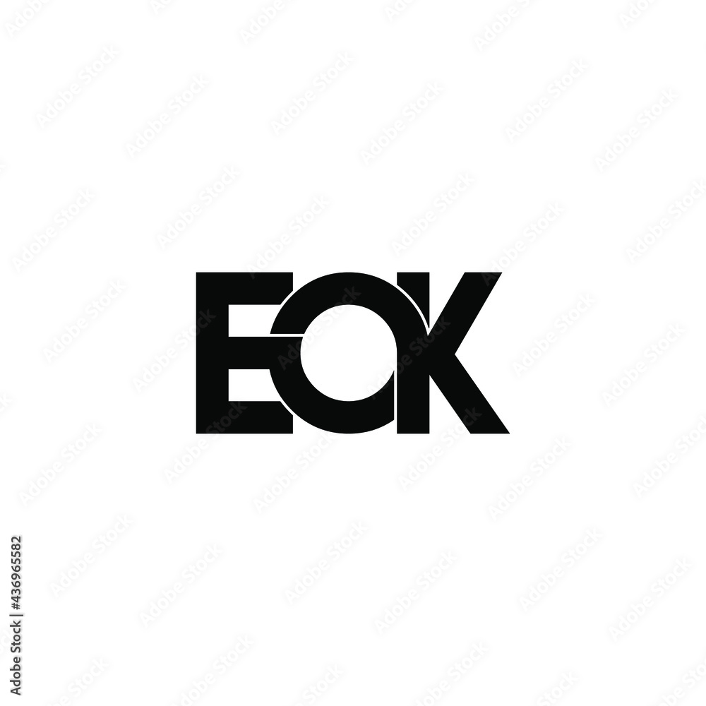 eok letter original monogram logo design Stock Vector | Adobe Stock