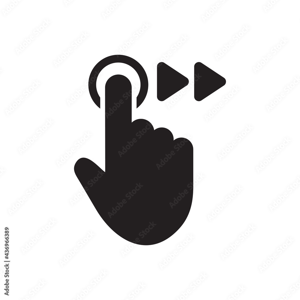 swipe to right icon , slide to right icon Stock Vector | Adobe Stock