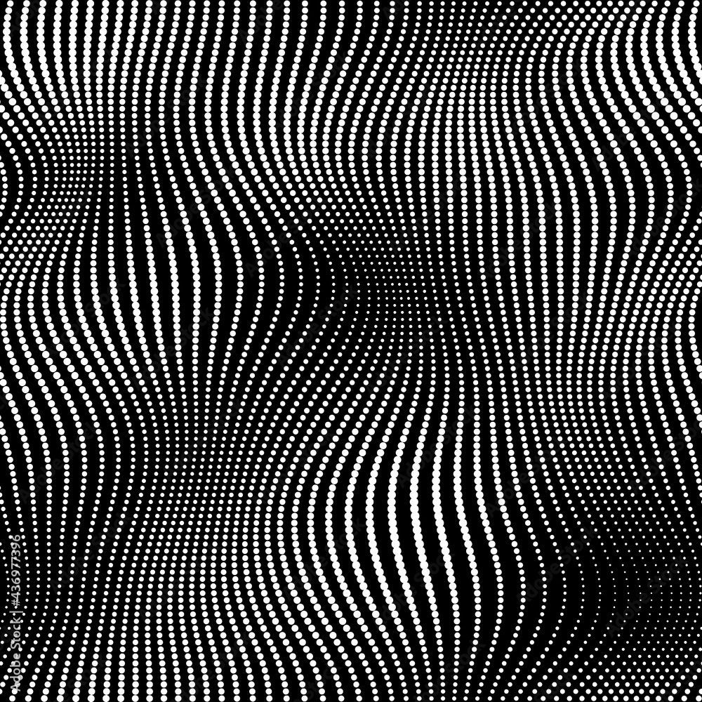 Seamless wavy array of dots pattern for print or digital use. High ...