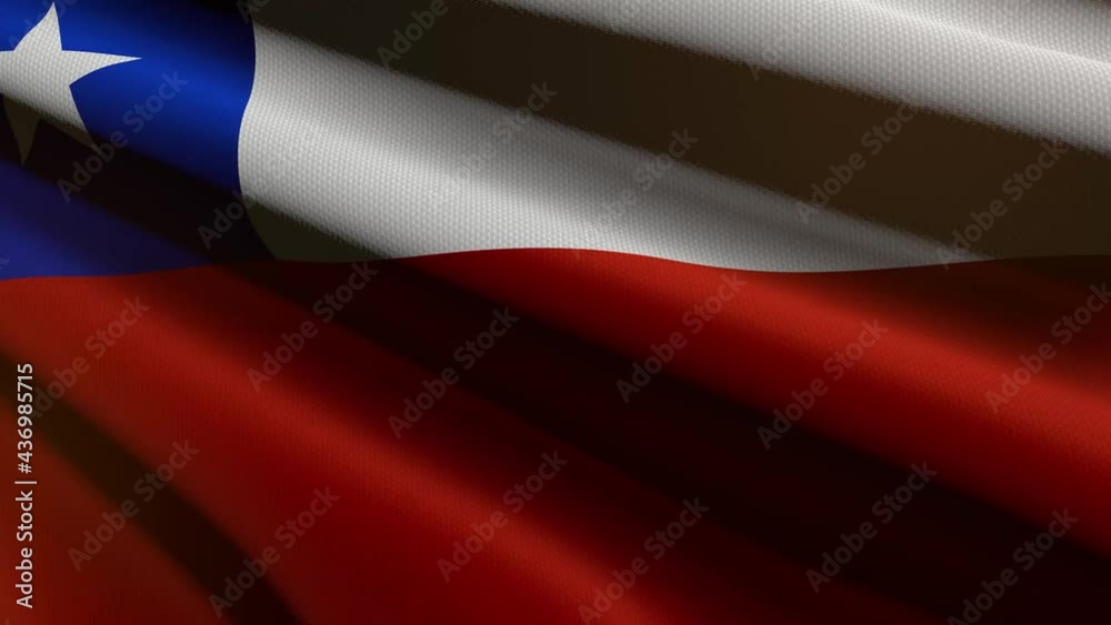 Chile flag - loop animation vídeo de Stock | Adobe Stock
