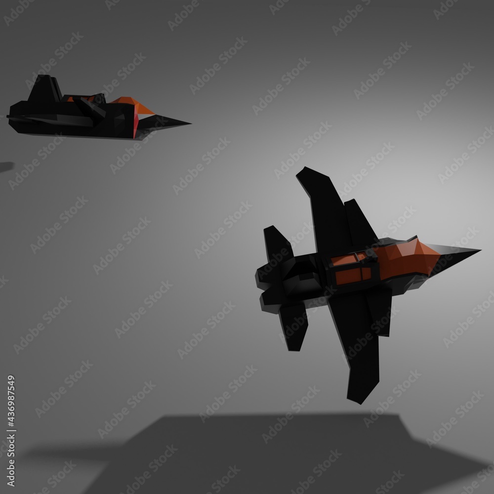 3D low poly illustration of aircrafts,low poly aircraft,low poly ...