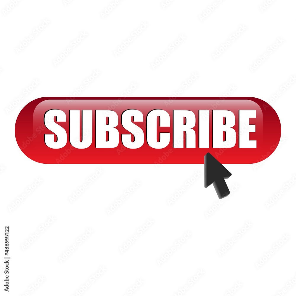 Youtube Subscribe Button Black