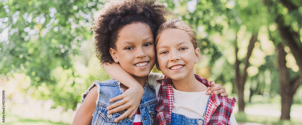 Two Little Girls Best Friends