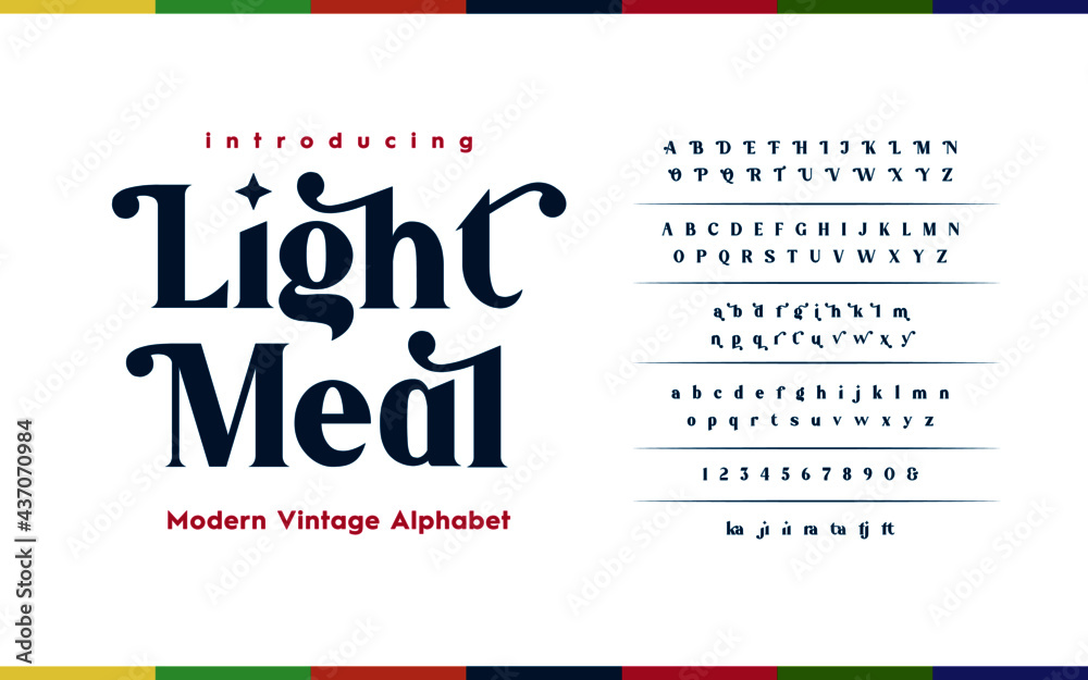 Alphabet typeface script style. Vector illustration fonts a to z and ...