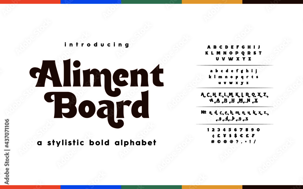 Alphabet typeface script style. Vector illustration fonts a to z and ...